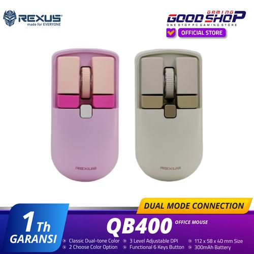Jual Rexus Mouse Office Wireless Bluetooth QB400 - Jakarta Pusat ...