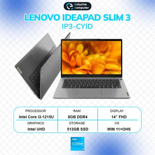 Promo lenovo ideapad slim 3 CYID/D0ID/CXID (Intel Core i3-1215U / RAM ...
