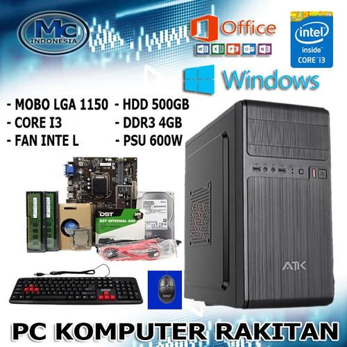 Promo PC RAKITAN Komputer Core i3 Siap Pakai (Office / Admin) - Rakitan ...