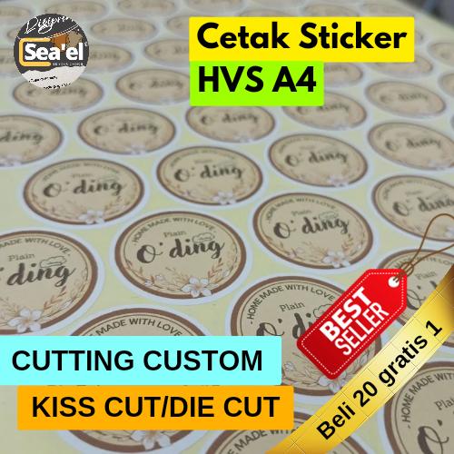 Jual Cetak Sticker Label HVS A4 Print Sticker label HVS - Tanpa ...