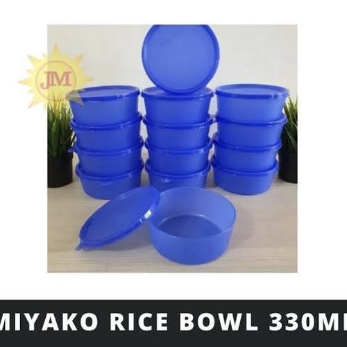 Jual lunch box kotak makan ricebowl tuperware toples miyako - Biru ...