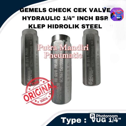 Jual INLINE CHECK VALVE GEMELS 1/4 INCH 500 BAR ITALY - Jakarta Barat ...