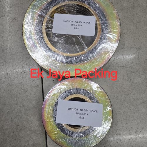Jual Spiral Wound Gasket 1 1/2" x JIS 40K ( SWG DN 40A inner Outering ...