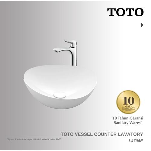 Promo TOTO Vessel Counter Lavatory L4704E (BODY ONLY) | Wastafel ...
