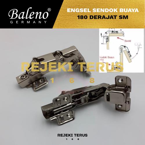 Jual Engsel Sendok Buaya 180 Derajat Bifold Slow Motion Soft Close ...