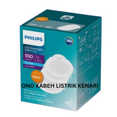 Jual Lampu Downlight Eridani 7W LED Philips Multipack PACK 7 Watt 3000k 6500k Beli 3 Gratis 1 ...
