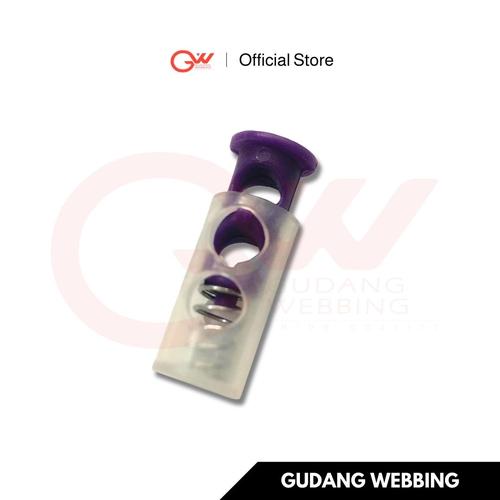 Jual stopper tali 2 lubang- botol mini bening 9mm - Ungu - Kota Bandung ...