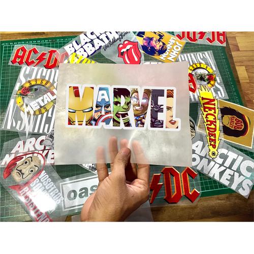 Promo SABLON SETRIKA DTF 10cm SUPERHERO KID satuan / Print DTF iron ...