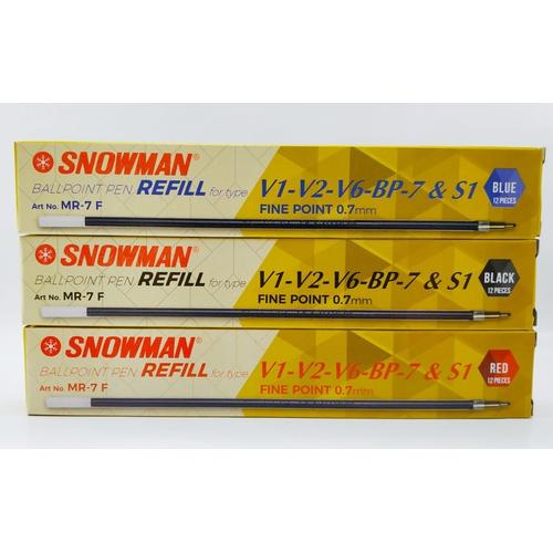 Promo Refill Pulpen Snowman MR-7 V1,V2,V6,BP-7,S1 - Merah - Kota ...