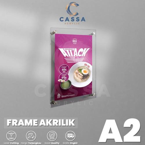 Jual Frame Dinding Akrilik / Bingkai Display Poster Menu Akrilik ...