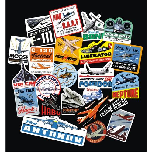 Jual AIRLINES VINTAGE STICKER / RIMOWA STICKER PACK / RETRO PILOT ...