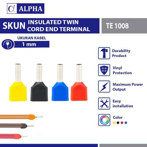 Jual Skun Ferules Twin TE 1008 Brand Alpha - Biru - Jakarta Pusat ...