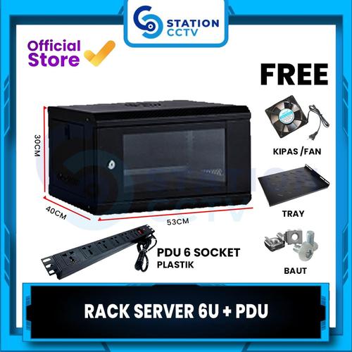 Promo Wallmount Rack 6U / Rak Server Single Door 6U Cicil 0% 3x ...