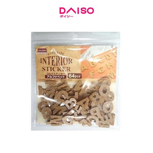 Jual Daiso Cork Stickers Letters 64P - Jakarta Selatan - DAISO JAPAN ...