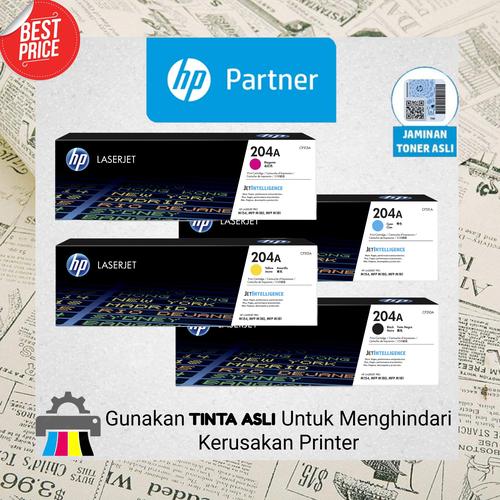 Jual Tinta Toner HP 204A Laserjet Black Cyan Magenta Yellow Original ...