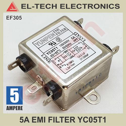 Jual 5A 125V-250V 50Hz-60Hz EMI Filter Single 1 Phase Fase - Kota ...
