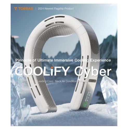 Jual TORRAS COOLIFY Cyber 2024 6000mAh 7,000 RPM 3D Body Cooling Neck Fan Portable Air ...