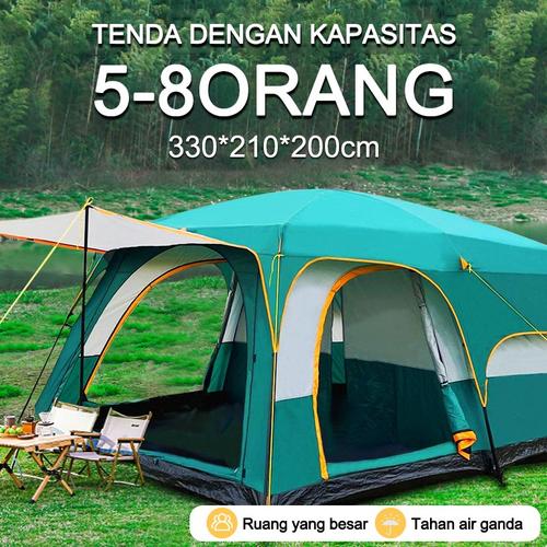 Jual Harga Murah..!! Tenda Camping 5-8 Orang 3.32.12.0M Portable ...