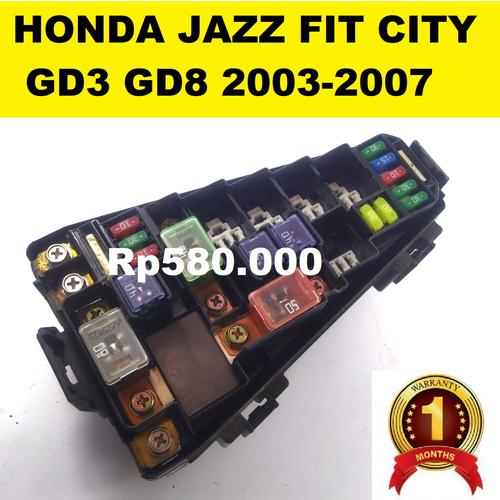 Jual Fulse Fuse box kotak sekring honda jazz fit city GD3 GD8 fusebox ...