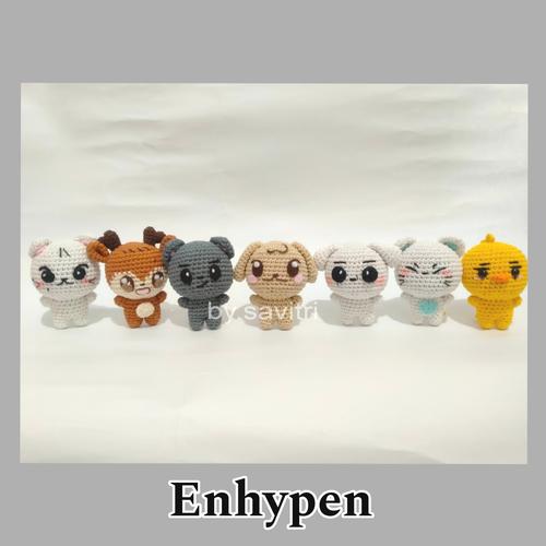 Jual Amigurumi boneka rajut Enhypen gantungan kunci - Sunoo - Kota ...