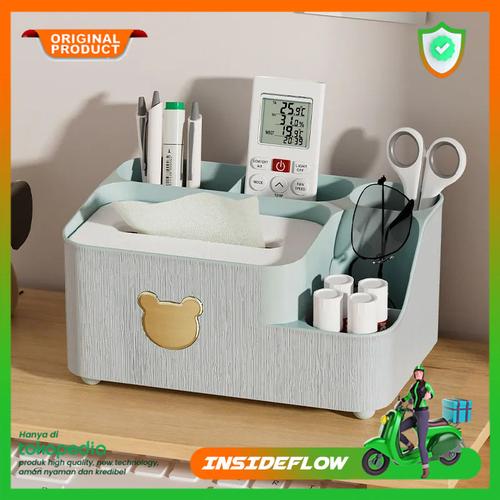 Jual Kotak Tisu Storage Box Office TV Serbaguna Organizer Tissue Meja ...