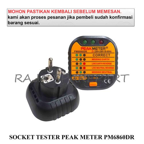Jual ALAT TESTER LISTRIK / SOKET TESTER UJI LISTRIK / SOCKET TESTER ...