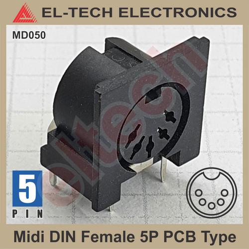 Jual MIDI DIN 5 5P 5Pin P Pin Female Connector Konektor PCB Keyboard XT ...