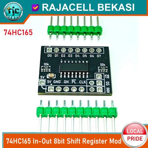 Jual 74HC165 8bit Shift Register IN Module Pin Input Expansion 8-bit ...
