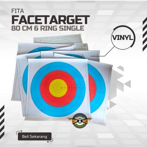 Jual TARGET FACE FITA 80cm 6 RING Standar Turnamen Lomba Panahan ...