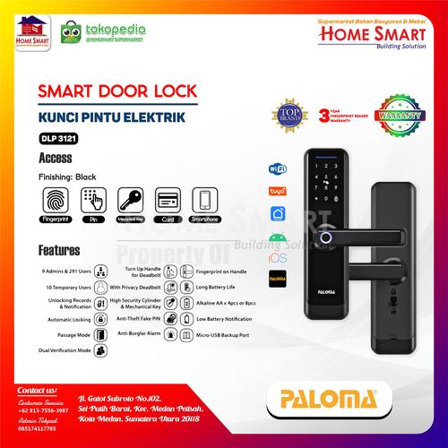 Jual KUNCI PINTU DIGITAL SMART DOOR LOCK HOME HANDLE WIFI PALOMA DLP ...