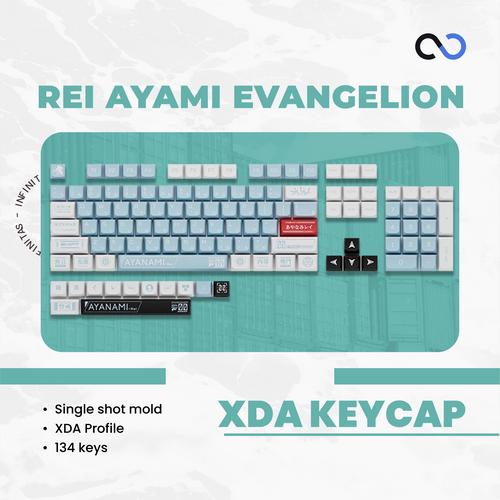 Jual Keycaps PBT EVA-00 / EVA00 / Evangenlion Rei Ayami Japanese Root ...