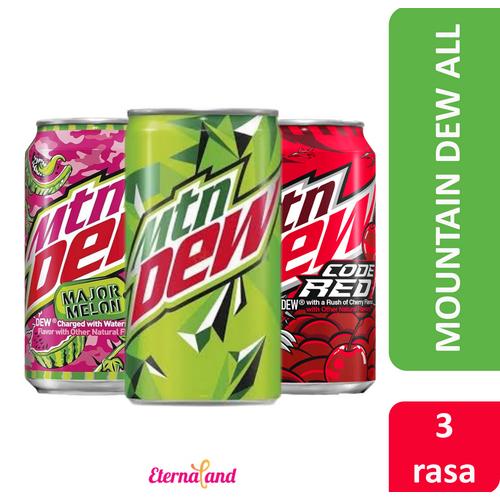 Promo Mountain Dew soft drink can - minuman soda impor mtn dew ...