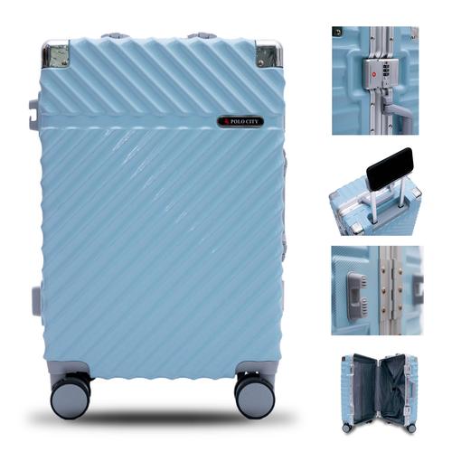 Promo Koper Hardcase Aluminum Polo City No Zipper Size Bagasi 24 Inch ...