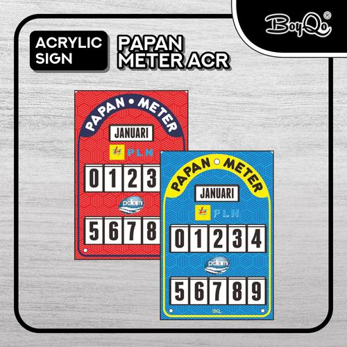 Jual Papan Meteran PLN dan PDAM Akrilik boyqo | Papan Informasi PLN dan ...