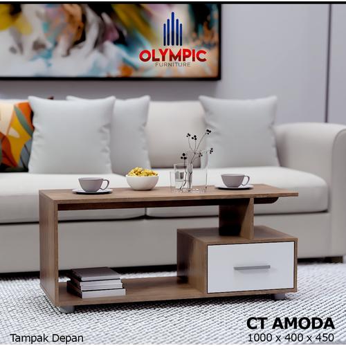 Jual Meja tamu kopi coffee table persegi minimalis laci penyimpanan ...