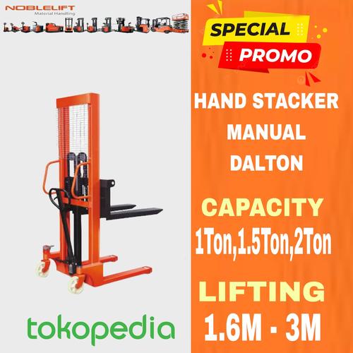Jual Distributor Hand Lift / Hand Stacker / Hand Pallet Manual Cap 1ton ...