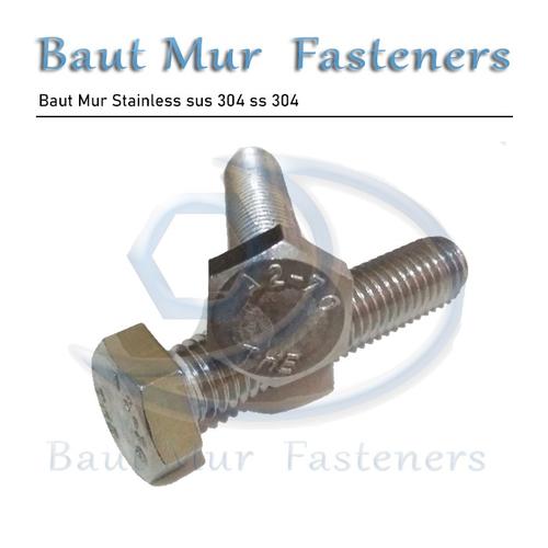 Jual Baut Stainless M16 x 125 sus 304 ss 304 THE a2-70 (baut only ...