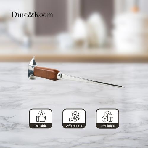 Jual Wooden handle stainless steel ice pick bar professional tool / Ice ...