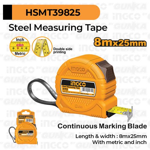 Jual Measuring Tape (8 m) INGCO HSMT39825 Meteran Besi 25mm Steel ...