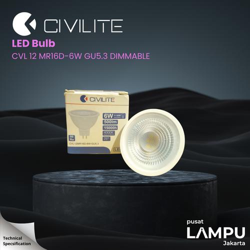 Jual CIVILITE MR16 6WATT DIMMABLE 220VOLT 15DEGREE - Jakarta Pusat ...