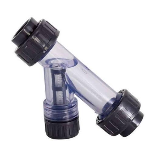 Jual Y Strainer PVC Clear 1 1/2" inch Socket Y Strainer PVC Double ...