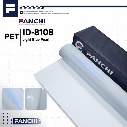 Jual 152CM Sticker FANCHI ID-8108 Glossy White Pearl Light Blue PET ...