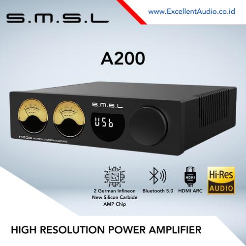 Promo Power Amplifier SMSL A200 / A-200 / A 200 Hi-Res 70W*2 Power ...