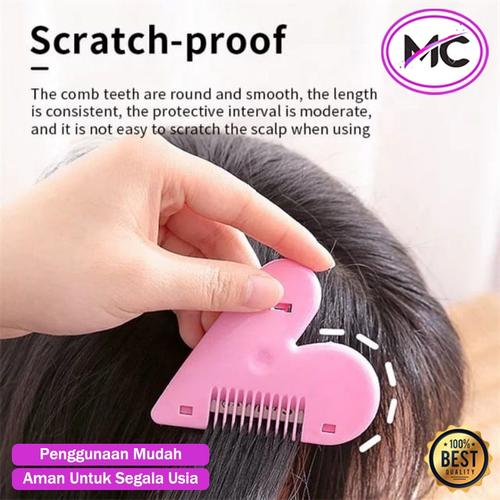 Jual Sisir Potong Rambut Anak Anti Sakit Aman Alat Pemotong Penipis ...