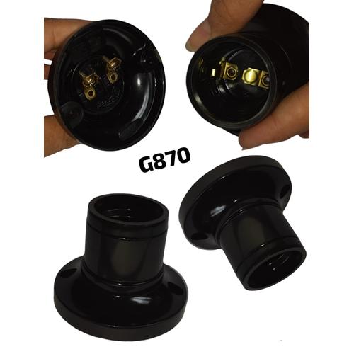 Jual G870 FITTING LAMPU PLAFON LAMP HOLDER BLACK FITING BOHLAM LED ...