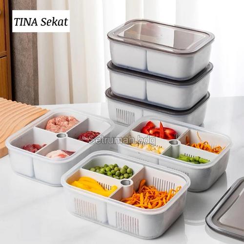 Jual SETRUMAH Tina sekat - Kotak Kontainer Tempat Penyimpanan Toples ...
