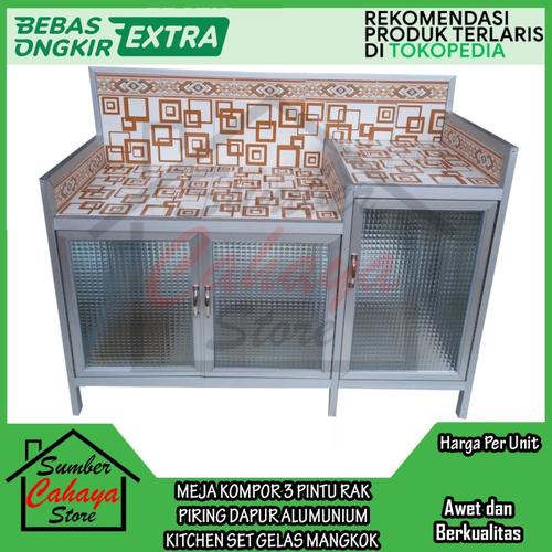 Jual [Kargo] RAK MEJA KOMPOR LEMARI ALUMUNIUM ALUMINIUM KITCHEN SET ...