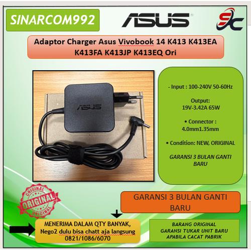 Promo Adaptor Charger Asus Vivobook 14 K413 K413EA K413FA K413JP K413EQ ...