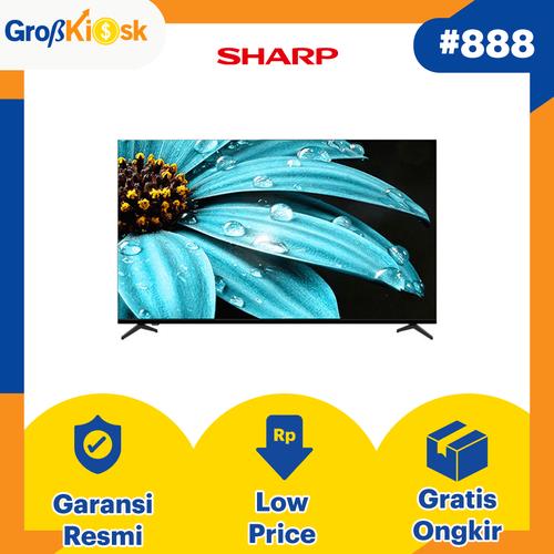 Jual LED TV 50 INCH SHARP 4K FRAMELESS GOOGLE TV 4T-C50FJ1X / 4T ...