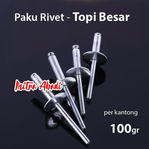 Jual Paku Rivet Topi Besar / Paku Keling / Paku Tembak / Large Cap ...